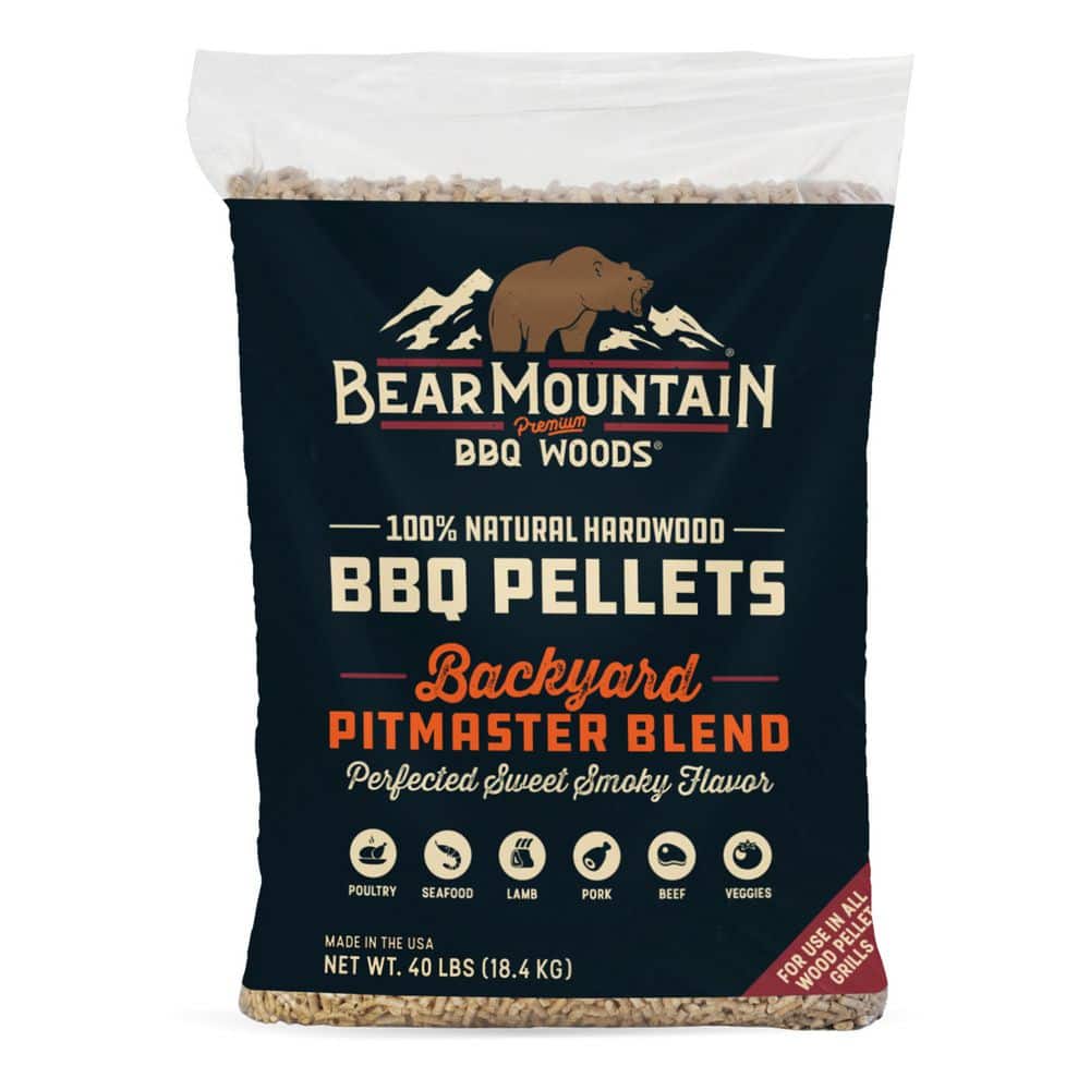 Bear Mountain Premium BBQ Woods 40 lbs. Backyard Pitmaster Blend BBQ ...