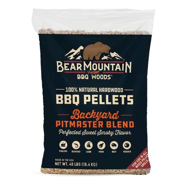Bear Mountain Premium BBQ Woods 40 lbs. Backyard Pitmaster Blend BBQ ...