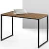 Zinus 24 in. Rectangular Brown Writing Desk with Open Storage HD-DS ...