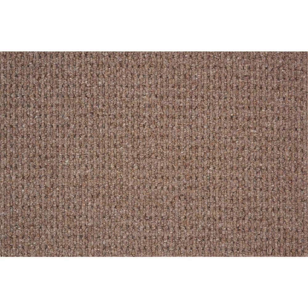 Natural Harmony Embrace Driftwood Brown 13.2 ft. 42 oz. Wool Loop ...