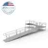 EZ-ACCESS PATHWAY 30 ft. L-Shaped Aluminum Wheelchair Ramp Kit with ...