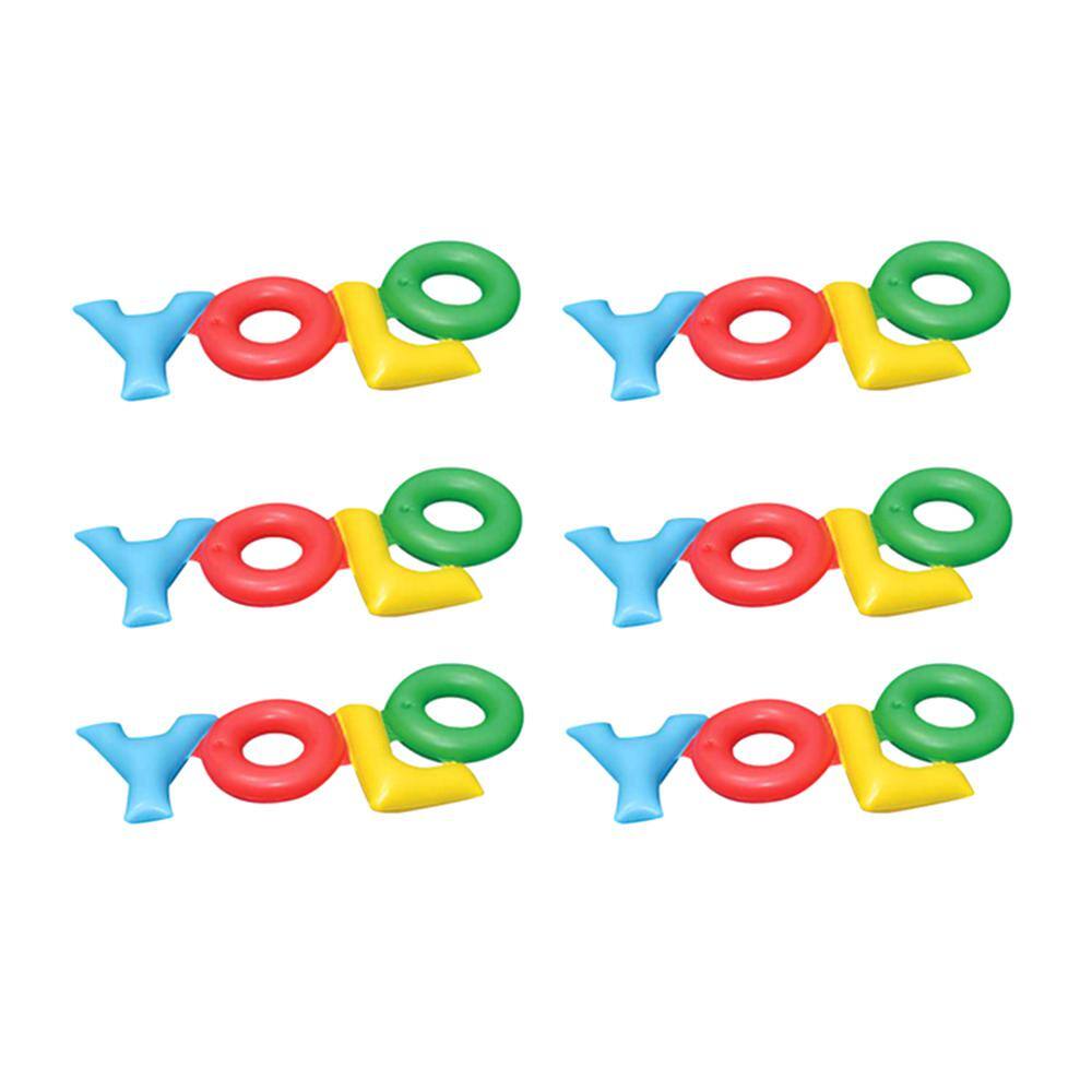 Swimline YOLO 93.5 in. Inflatable Backyard Swimming Pool Float Tube (6 ...