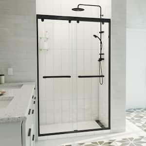 DreamLine Charisma-X 60 in. W x 76 in. H Frameless Sliding Bypass Shower Door in Chrome SHDR ...
