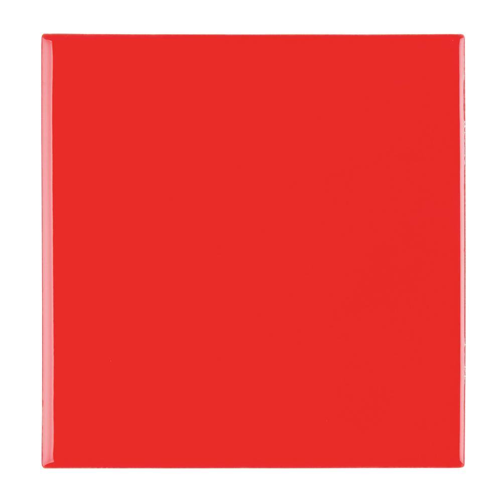 Daltile Restore Red 6 in. x 6 in. Glazed Ceramic Sample Tile ...