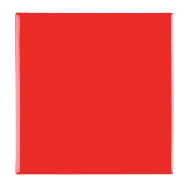 Daltile Restore Red 6 in. x 6 in. Glazed Ceramic Sample Tile ...