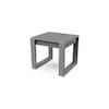 POLYWOOD EDGE Plastic Outdoor End Table 4608-GY - The Home Depot