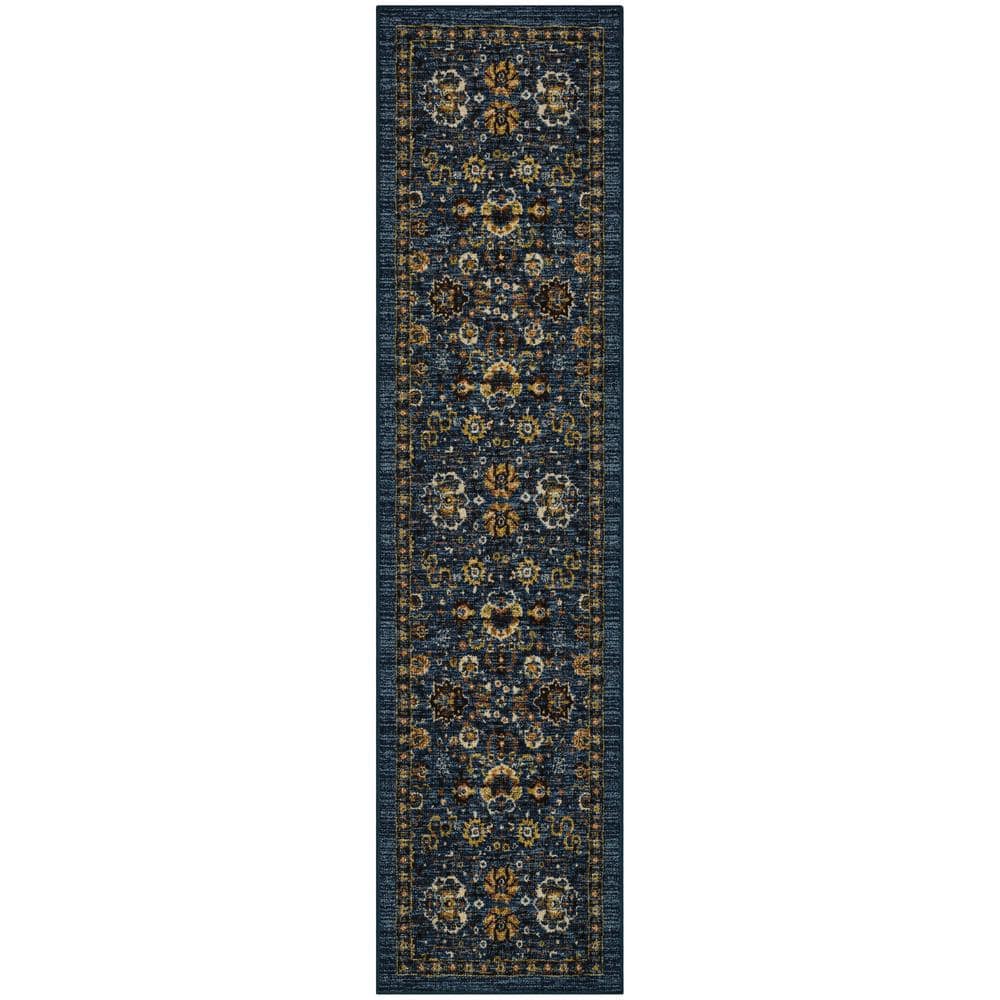 Mohawk Home Lemma Blue 2 ft. x 8 ft. Runner Rug 819767 - The Home Depot