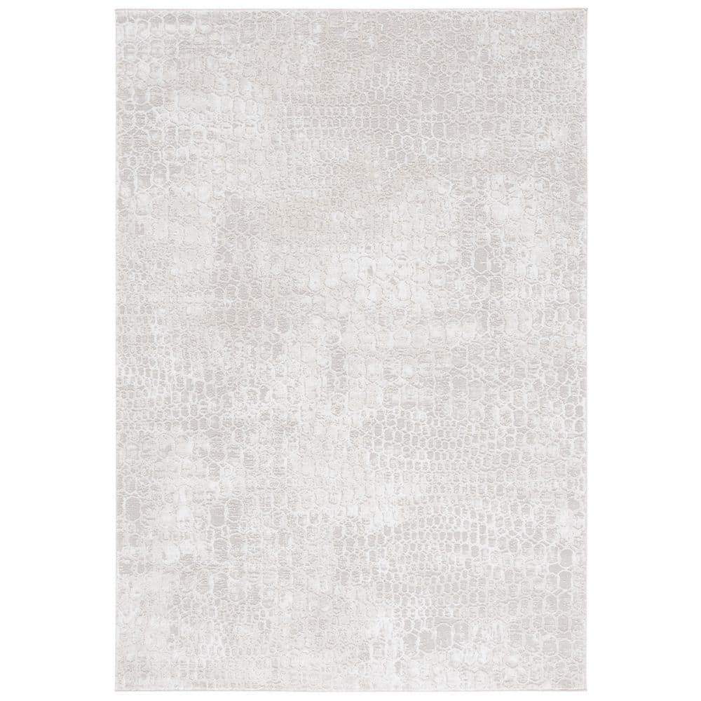 SAFAVIEH Carter 4 ft. x 6 ft. Ivory/Taupe Abstract Geometric Area Rug ...