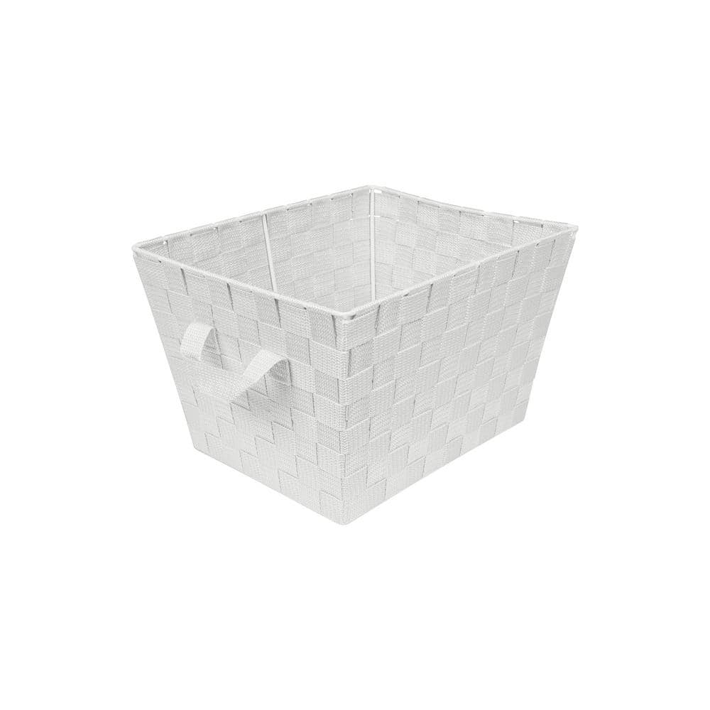 SIMPLIFY 8 in. H x 12 in. W x 10 in. D Gray Plastic Cube Storage Bin ...