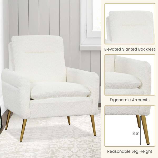 White Modern Arm Chair