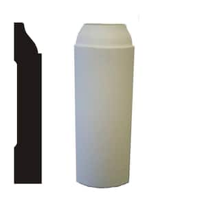 LWM 623 1/2 in. x 1-3/4 in. x 5-1/4 in. MDF Primed Radius Base Outside ...