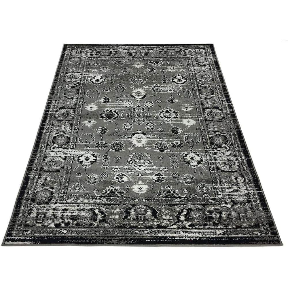 RugStylesOnline Designer Mahal Traditional Gray 5 ft. x 7 ft. Classic ...
