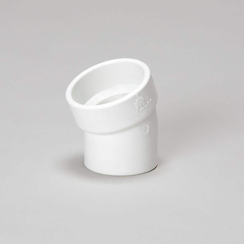 3 in. PVC DWV 22-1/2-Degree Hub x Spigot Street Elbow 05986H - The Home ...
