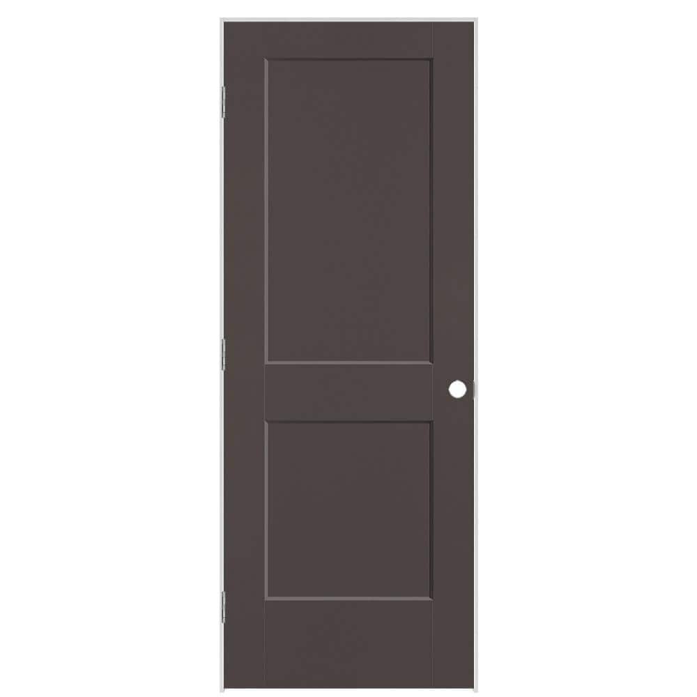 Masonite 30 in. x 80 in. 2-Panel Logan Right-Hand Solid Core Willow ...