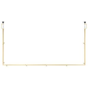 SKYSHALO 13-42 in. Tall Over The Table Rod Stand with Clamps 28-98 in ...