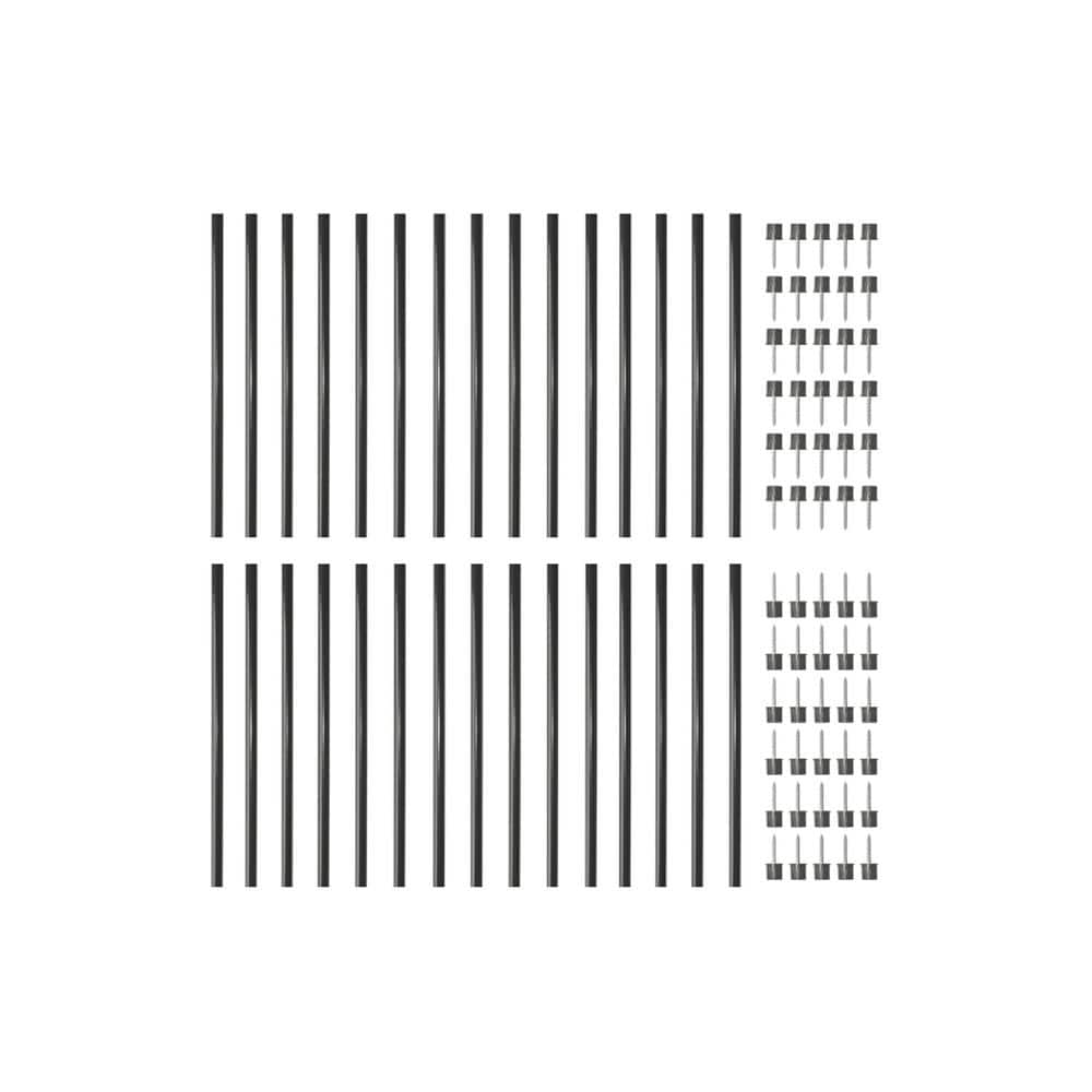 NUVO IRON 3/4 in. x 3/4 in. x 32 in. Galvanized Steel Round Baluster ...