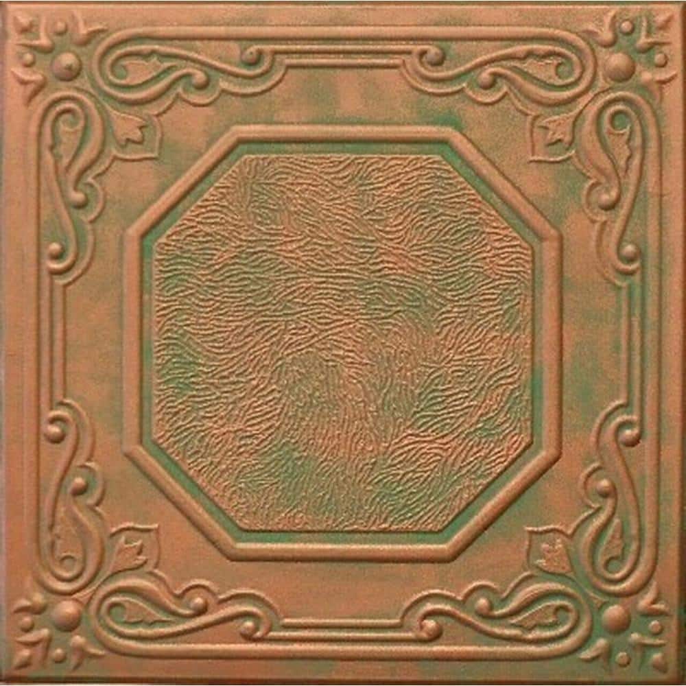 A La Maison Ceilings Topkapi Palace Copper Patina 1.6 ft. x 1.6 ft ...