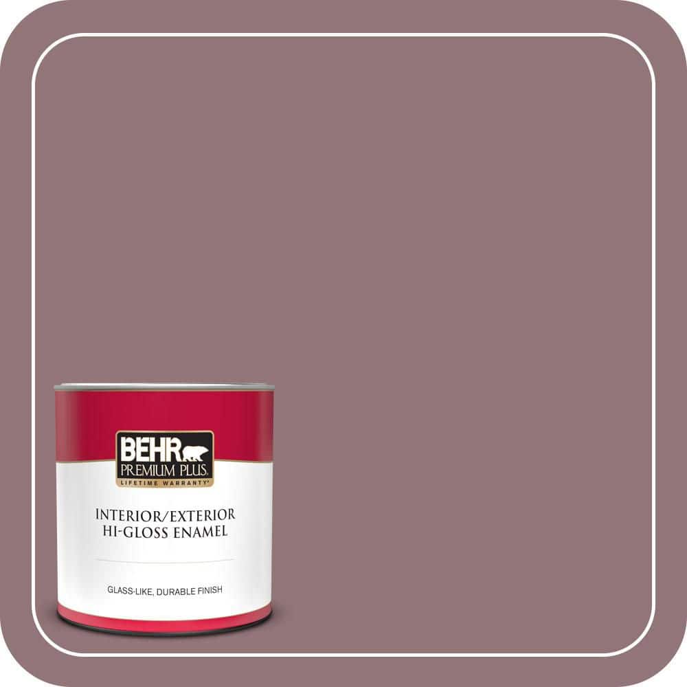BEHR PREMIUM PLUS 1 qt. #110F-5 Phantom Hue Hi-Gloss Enamel Interior ...