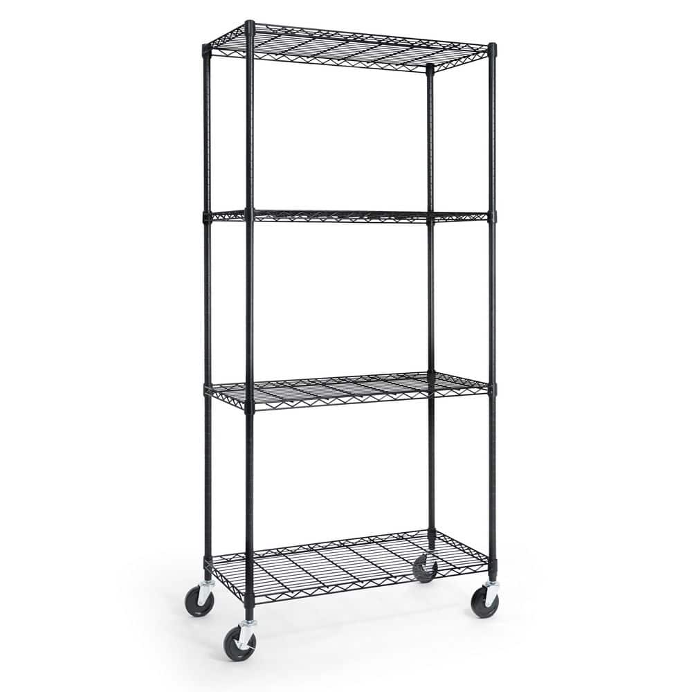 CAPHAUS Steel Wire 4-Shelf Adjustable Heavy Duty Garage Storage ...