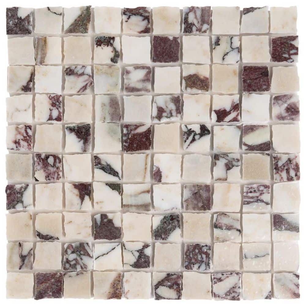 Ivy Hill Tile Calacatta Viola 4 in. x 0.37 in. Hand Clipped Honed ...