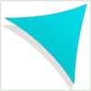 COLOURTREE 20 ft. x 20 ft. 190 GSM Turquoise Equilateral Triangle Sun ...