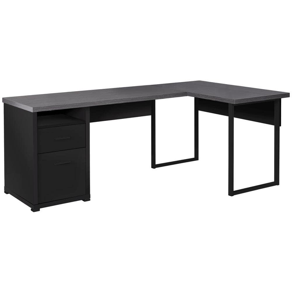 Black Computer Desk HD7435 - The Home Depot