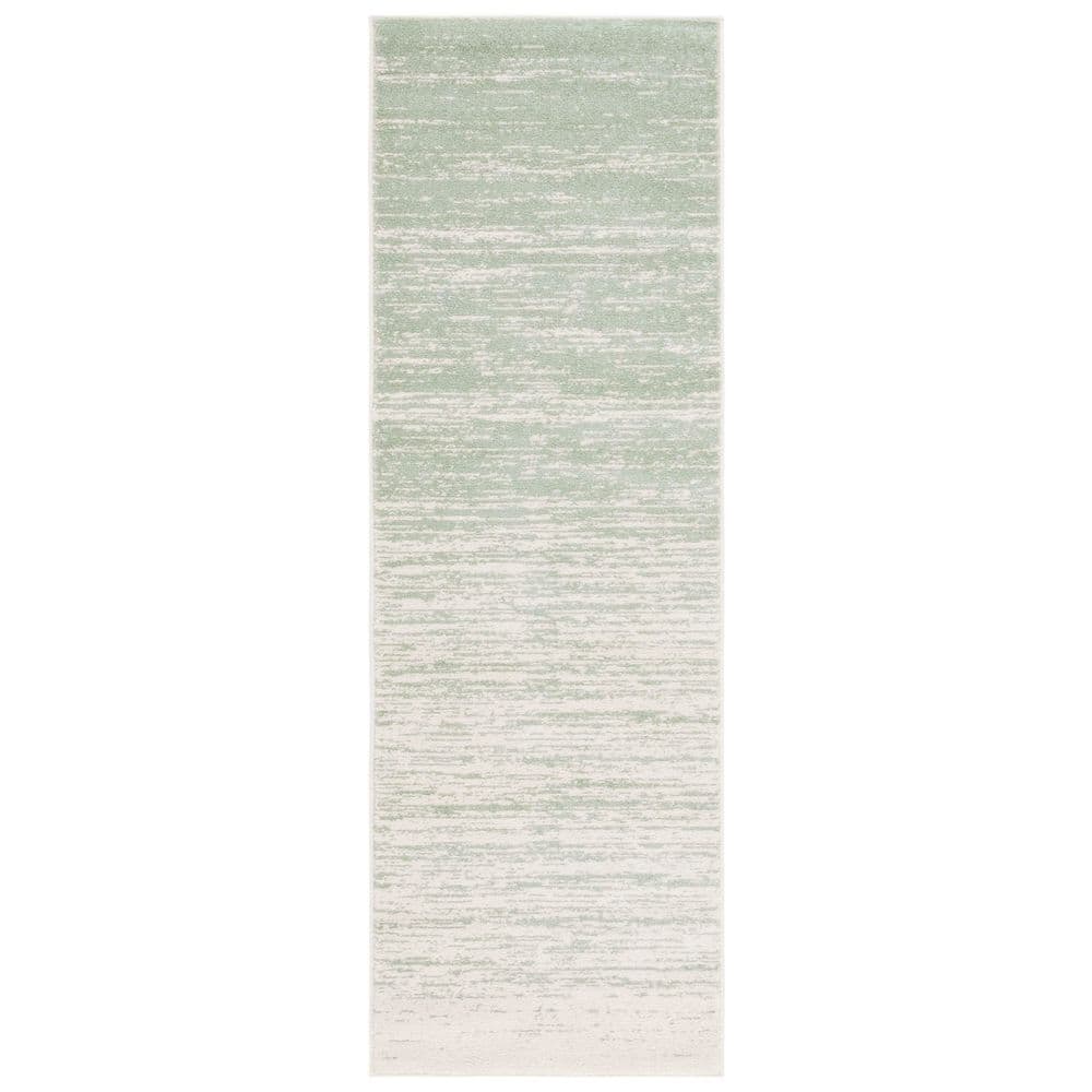 SAFAVIEH Adirondack Sage/Ivory Solid Color 3 ft. x 10 ft. Striped ...