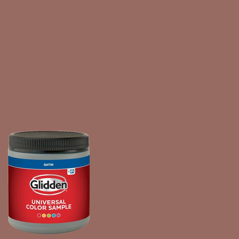 Glidden 8 oz. PPG1061-6 Safari Brown Satin Interior Paint Sample ...