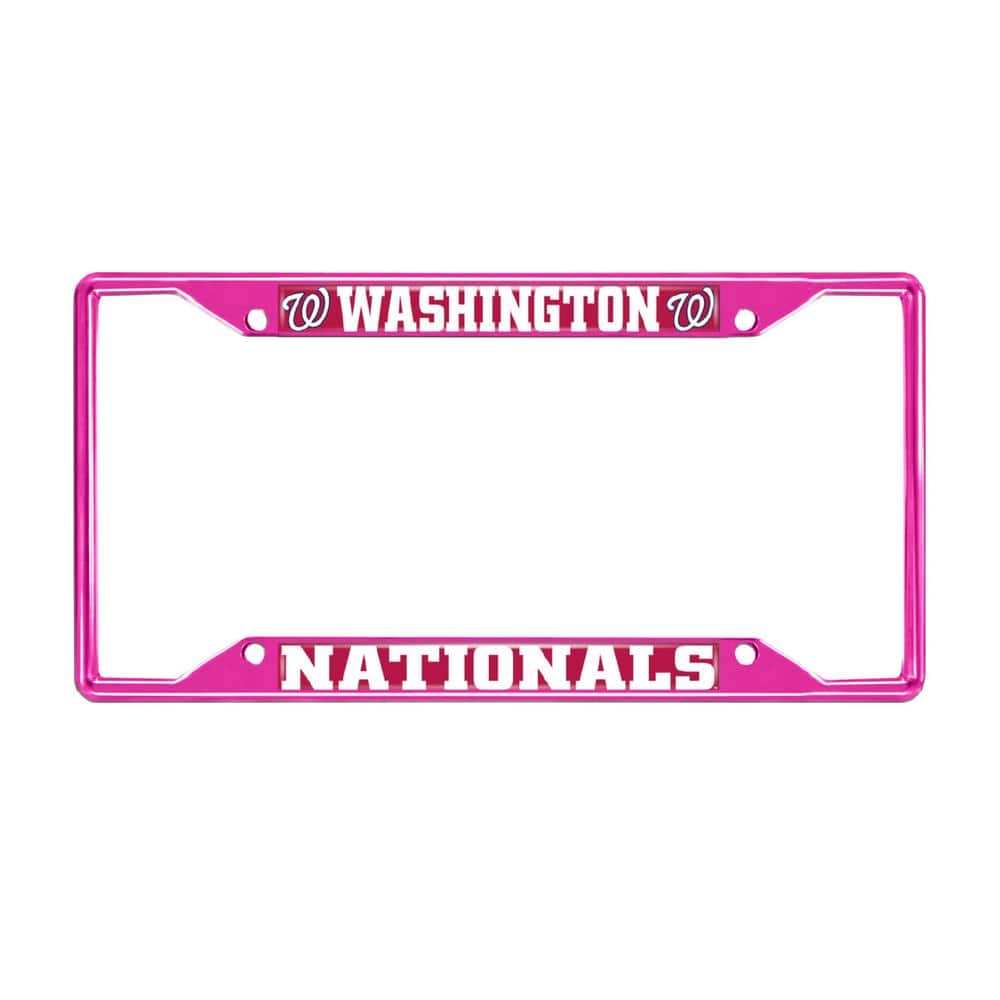 FANMATS Universal Fit MLB - Washington Nationals License Plate Frame ...