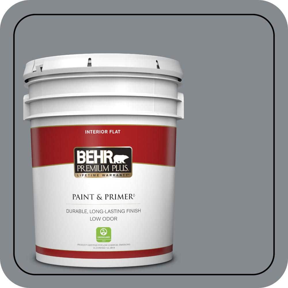 BEHR PREMIUM PLUS 5 gal. #PPU26-21 Overcast Flat Low Odor Interior ...