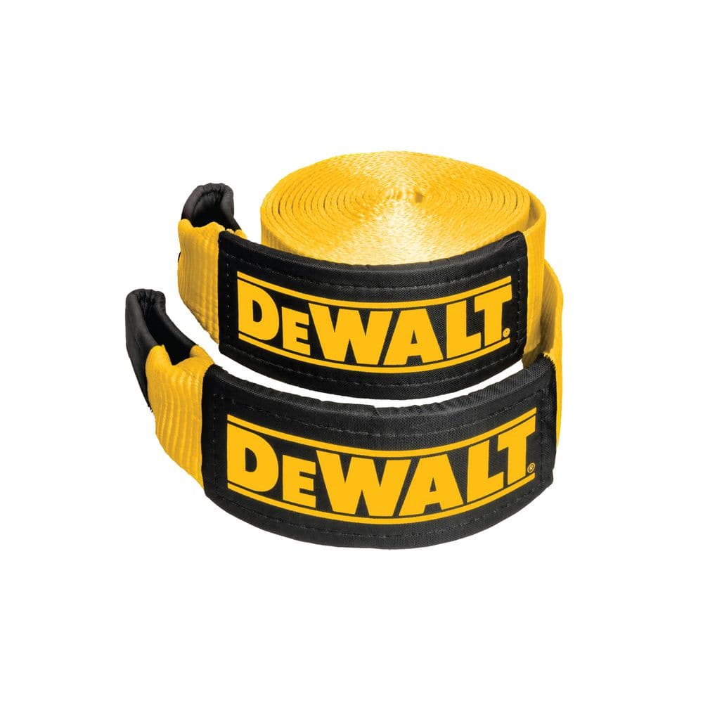 DEWALT 4 in. x 30 ft. x 40,000 LB. Break Strength Recovery Strap Rope w ...