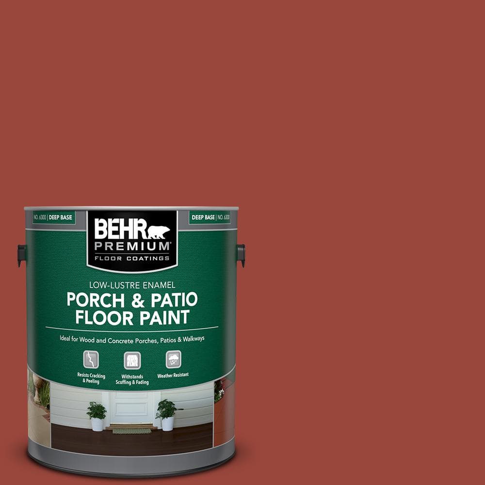 BEHR PREMIUM 1 gal. #S-H-190 Antique Red Low-Lustre Enamel Interior ...