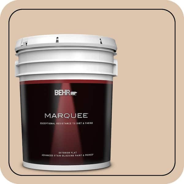 BEHR MARQUEE 5 gal. #PPU3-08 Sienna Dust Flat Exterior Paint & Primer ...