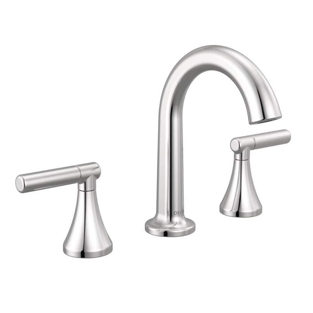 Delta Foundations Design Series Modern 8 in. Widespread Double Handle ...
