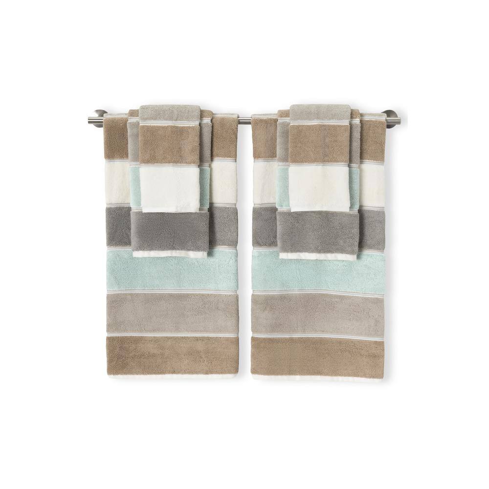 Caro Home Maya Linen 6-Piece Towel Set 6PC1107T1404 Caro Home Maya Linen 6-Piece Towel Set 6PC1107T1404