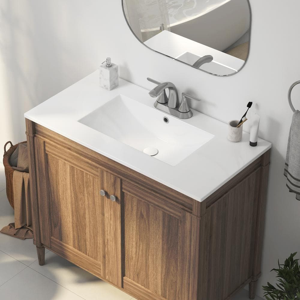 Eridanus Tucson 36 in. W x 18 in. D Vitreous China Single Sink Vanity ...