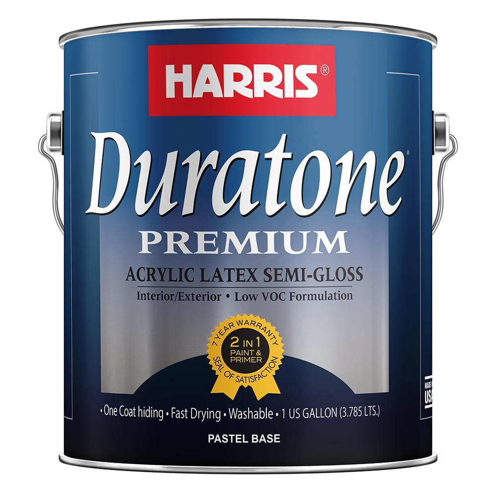 Harris Duratone Premium 1 gal. Semi-Gloss Latex Pastel Base Enamel ...