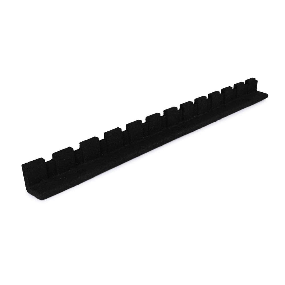 Vigoro 48 in. x 3 in. x 3 in. Black Castle Rubber Edging (48-Pack ...