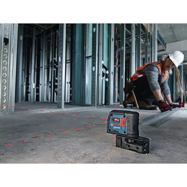Bosch 100 ft. 5 Point Plumb and Square Laser Level Self Leveling with Hard Carrying Case GPL 5 S The Home Depot