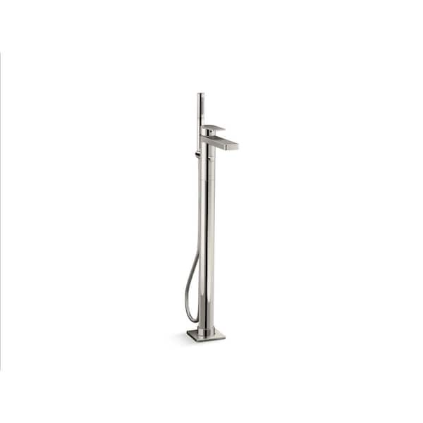 KOHLER Parallel Floor-Mount Bath Filler Trim With Handshower in Vibrant ...
