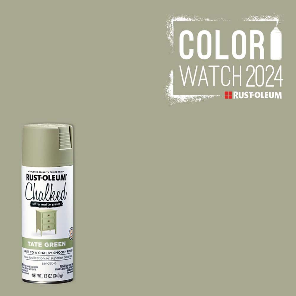 Reviews for Rust-Oleum Specialty 12 oz. Chalked Tate Green Ultra Matte ...