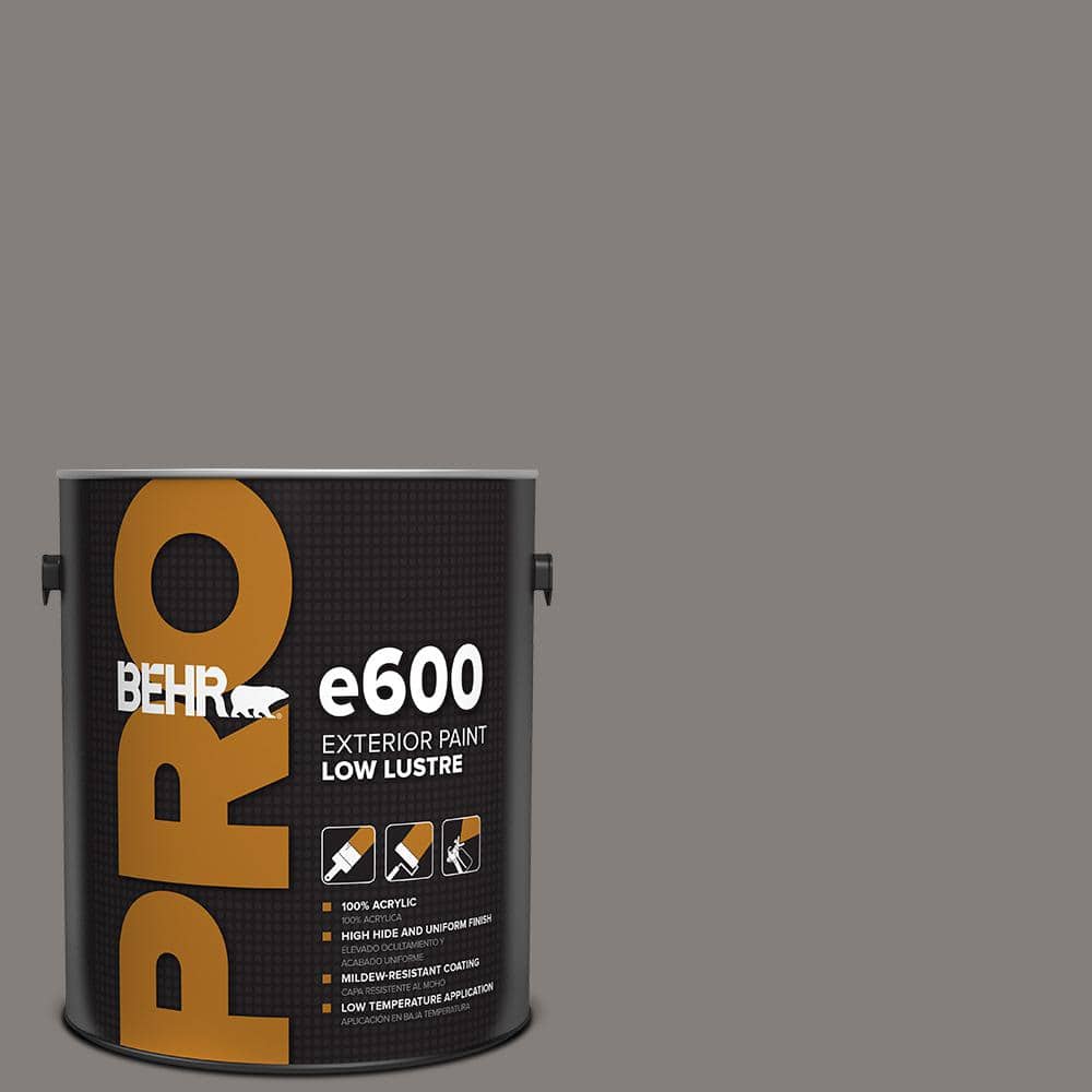 BEHR PRO 1 gal. #PPU18-17 Suede Gray Low Luster Exterior Paint PR62301 ...