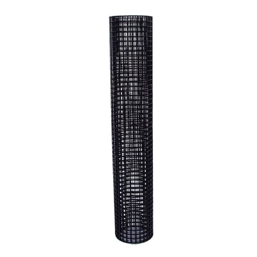 Tidoin 1/4 in. x 3 ft. x 100 ft. 21-Gauge Black Metal PVC Hardware ...