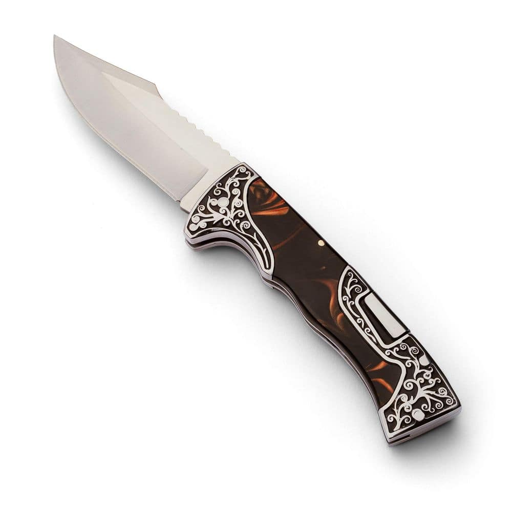 KINGS COUNTY TOOLS Lockback Folding Pocket Knife with 4 in. Blade ...