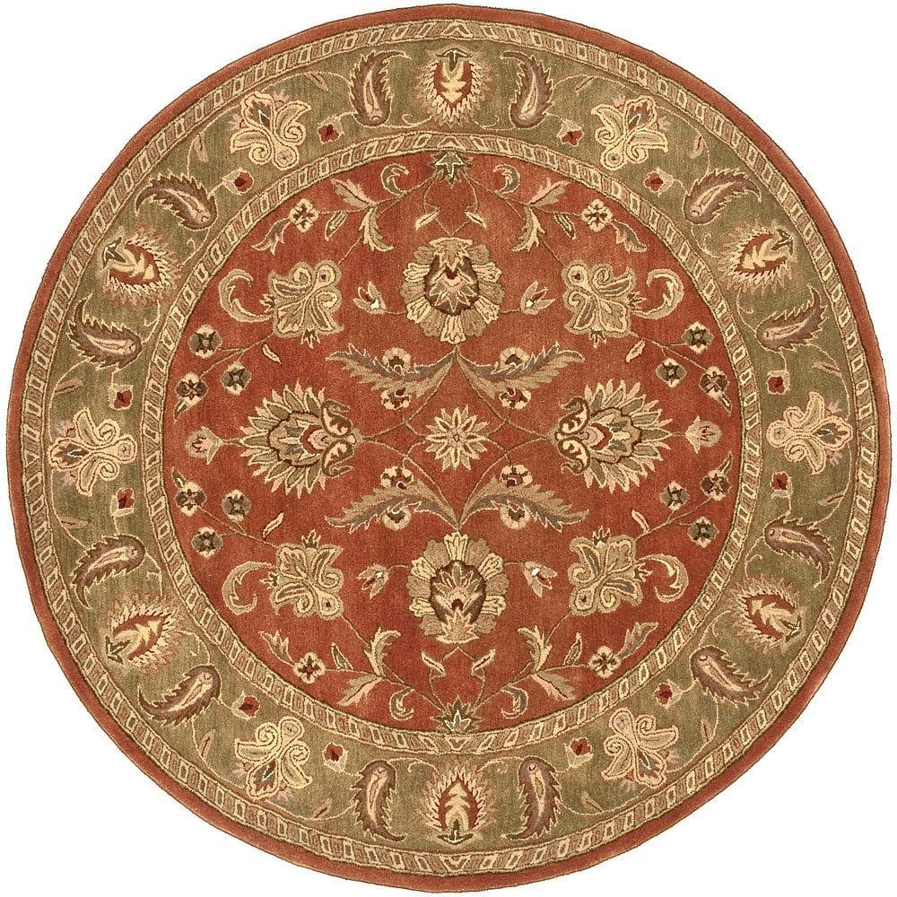Artistic Weavers Grafton Dark Rust 8 ft. x 8 ft. Round Area Rug Ord-8RD