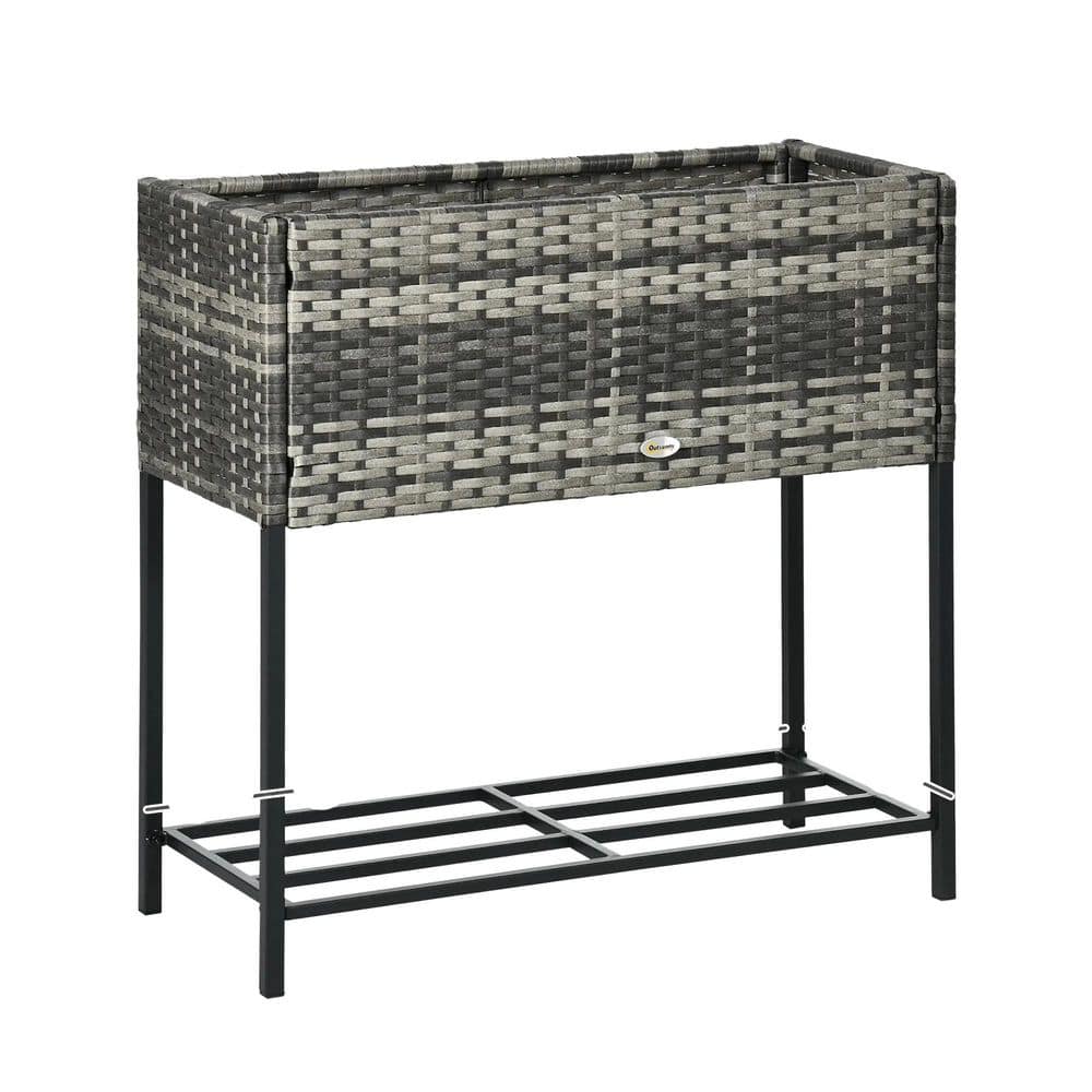 Cubilan Outsunny Raised Garden Bed, Elevated Planter Box, Portable ...