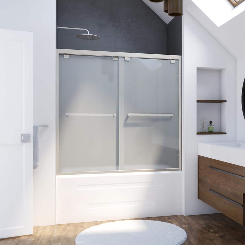 Dreamline Encore 60 In W X 58 In H Semi Frameless Bypass Sliding Tub