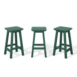 WESTIN OUTDOOR Laguna 24 in. (Set of 3) HDPE Plastic All Weather Square ...