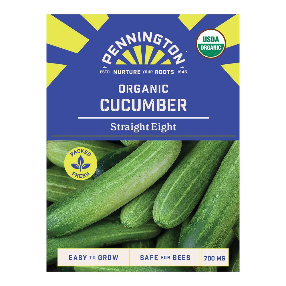 Pennington Organic Cucumber Straight 8 Fruit Seed 1520 - The Home Depot