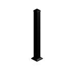 Pegatha 3.5 in. x 45 in. Black Fine Textured Aluminum Welded Post H ...